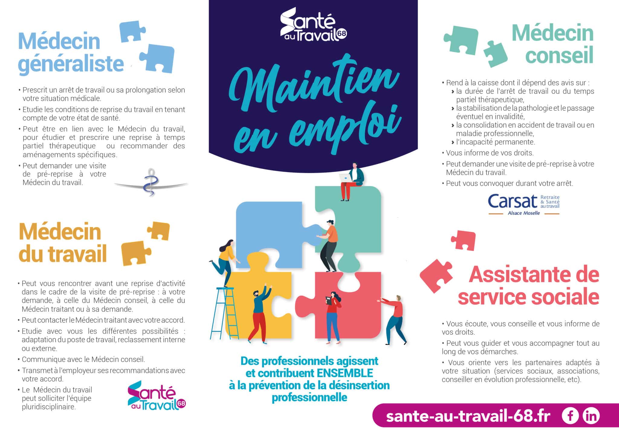 Maintien en emploi - Santé au Travail 68 Santé au travail sud Alsace